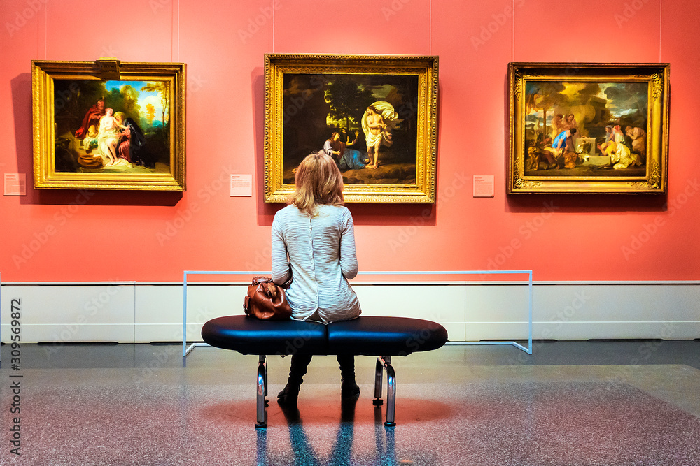 MOSCOW, RUSSIA - APRIL 6: The State Museum of Fine Arts named after AS ...