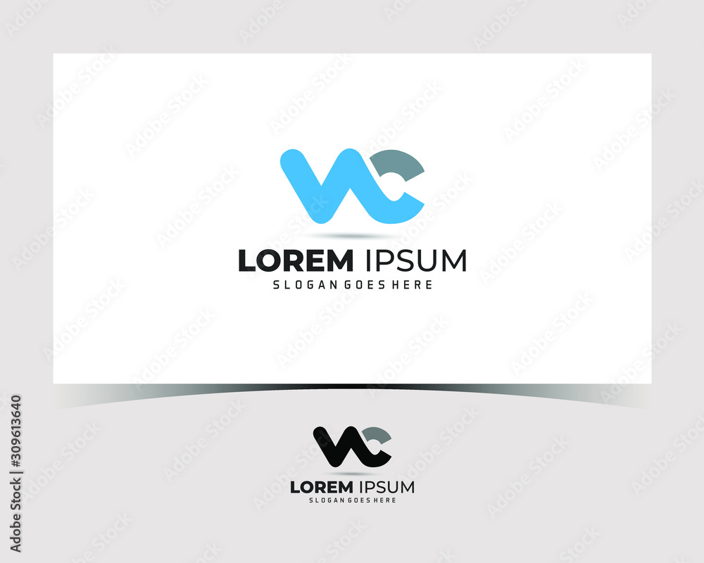 Wc logo concept, business logo, wc logo design templateWc logo concept ...
