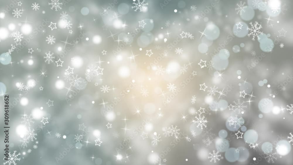 Silver Winter background Loop. 10 seconds loop motion graphics, blue ...