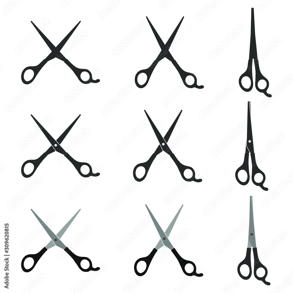 Hair Cutting Scissors Vector