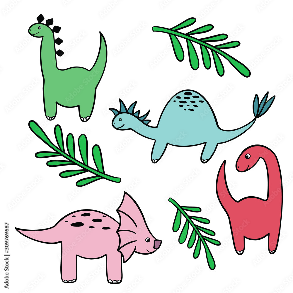 Cute Dinosaur Doodles