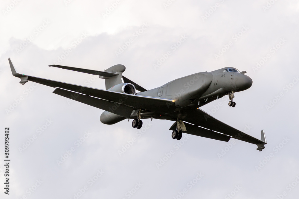 GILZE-RIJEN, NETHERLANDS - MAY 30, 2018: Italian Air Force Gulfstream ...