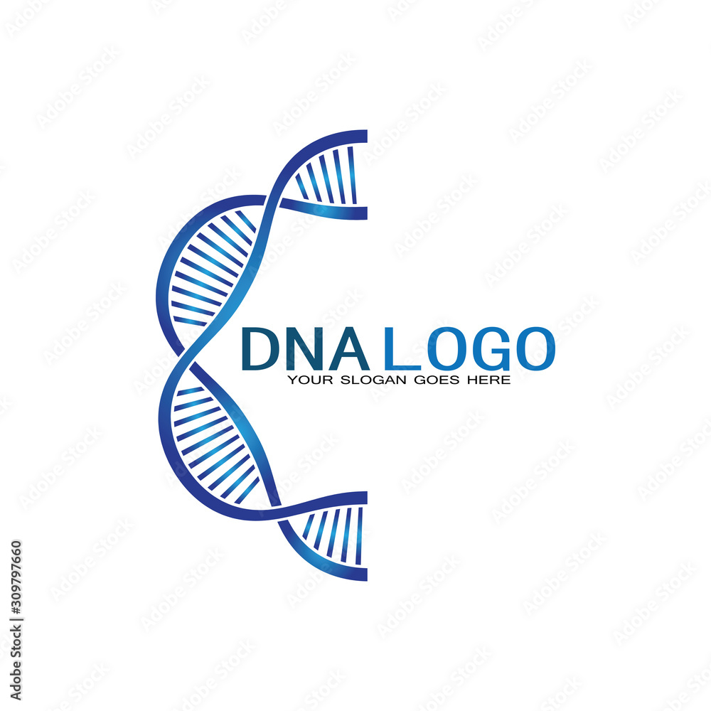 DNA vector logo design template.modern medical logotype.laboratory ...
