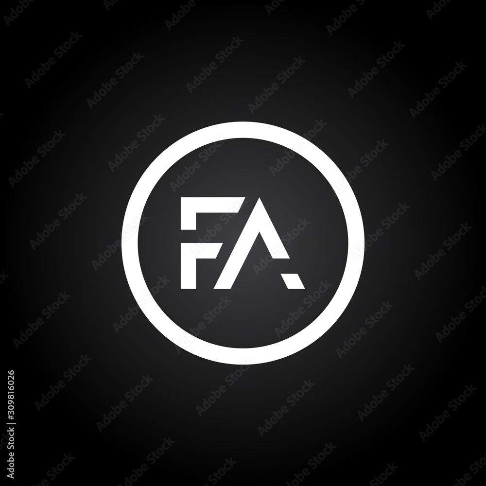Initial FA Letter Linked Logo. Creative Letter FA Modern Business Logo ...
