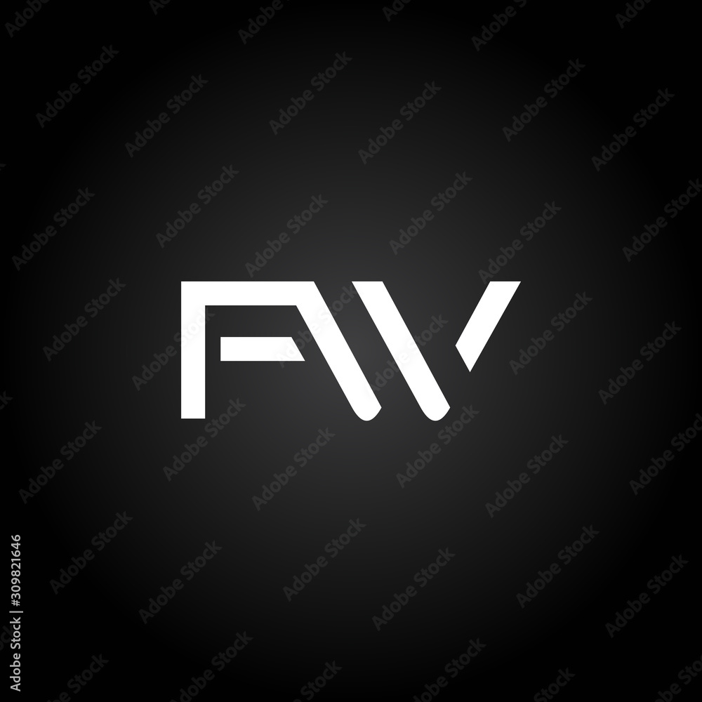 Initial FW Letter Linked Logo. Creative Letter FW Modern Business Logo ...