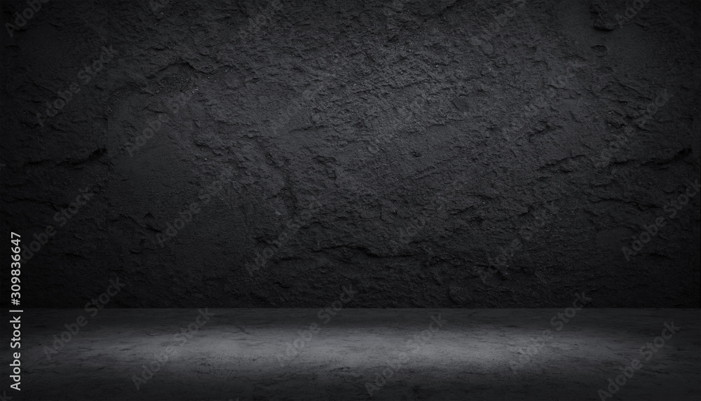 Dark room wall background. Designed grunge texture. 3d background Stock ...