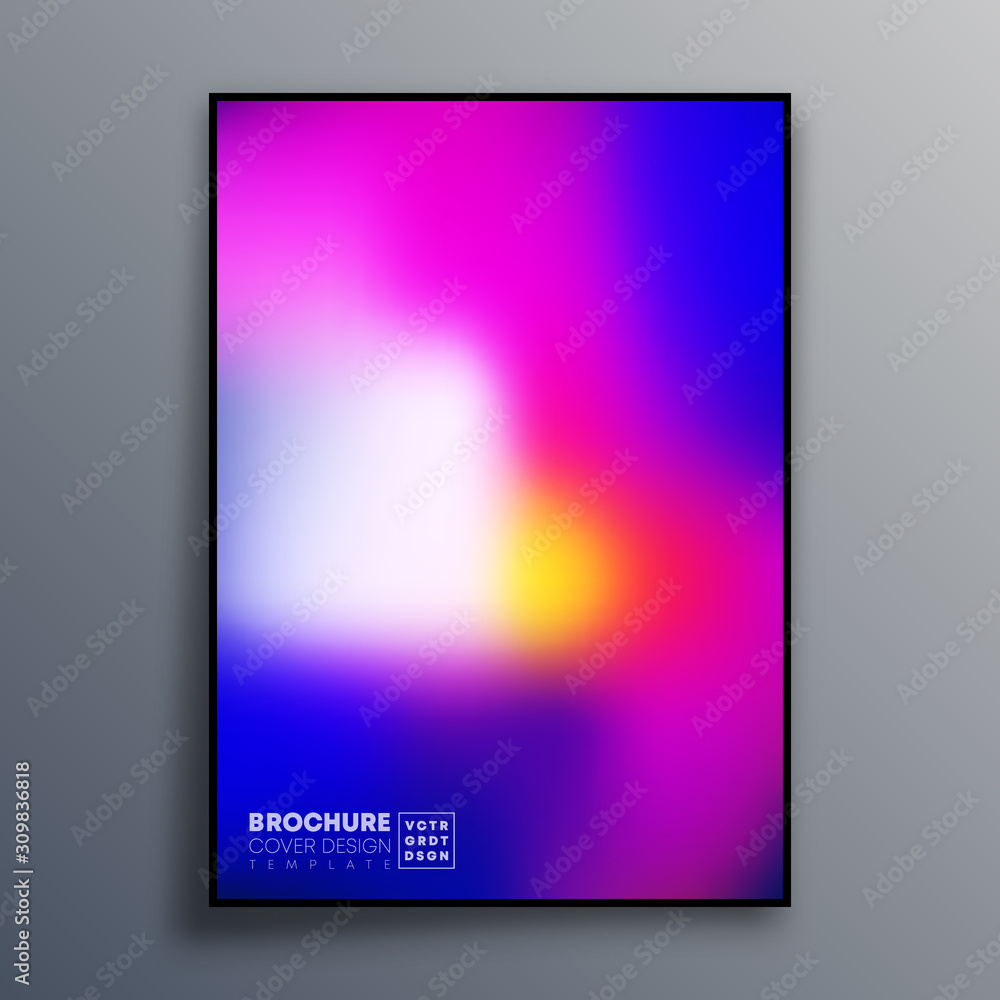 Abstract poster design with colorful gradient texture for wallpaper ...