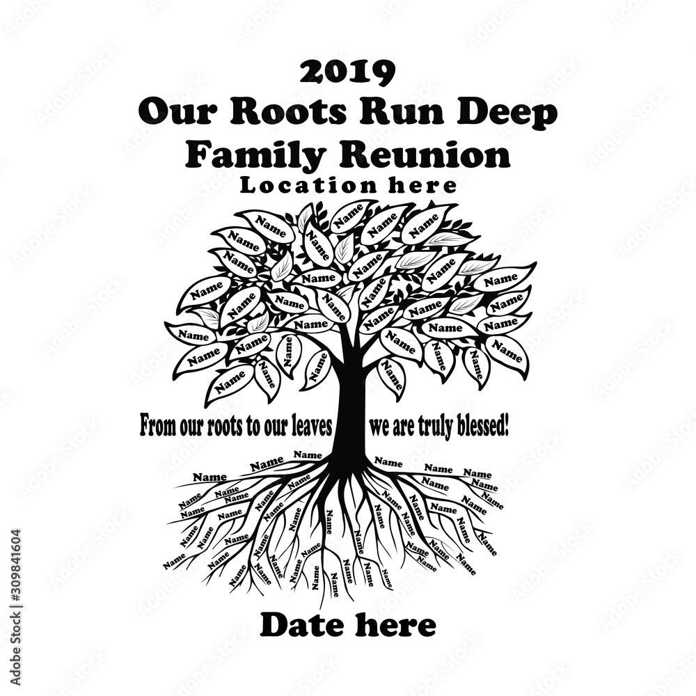 Family Reunion Tree Designs