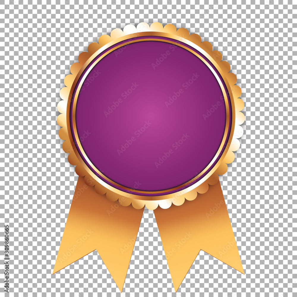 Purple Award Ribbon Clipart