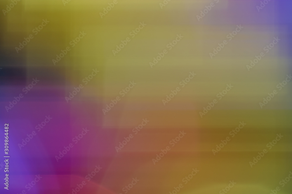 Colourful yellow purpul Bokeh, lens flare, light leas for film effect ...