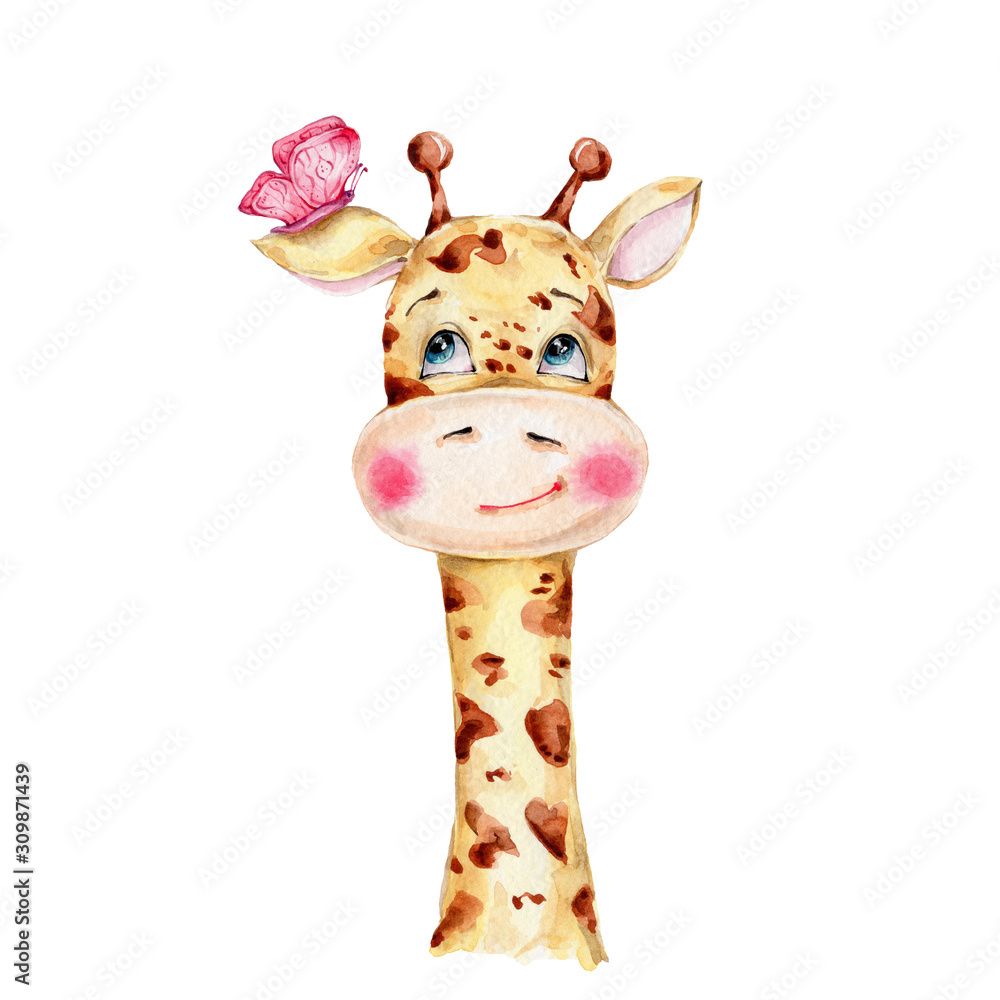 Cartoon Girl Giraffe Pictures