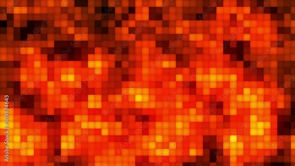 Futuristic red purple pixelated tiles mosaic. pixel block background ...