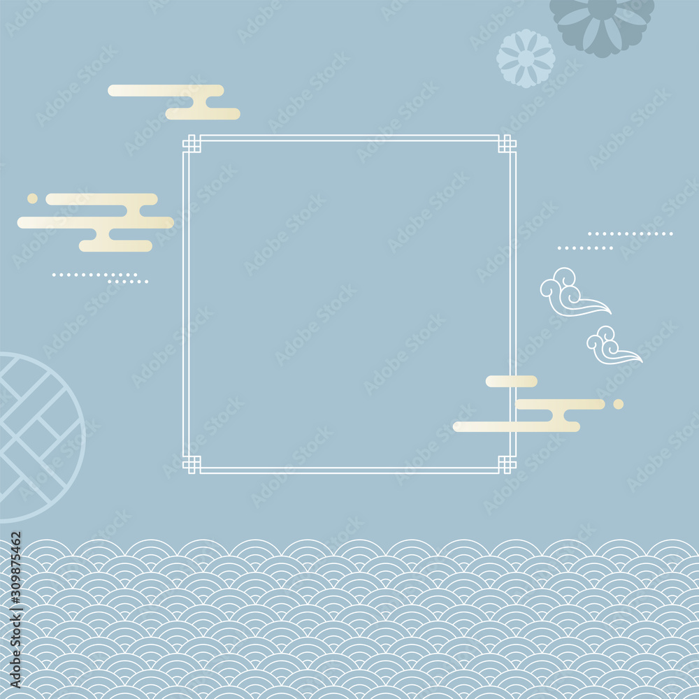 Korean traditional pattern vector background. Stock Vector | Adobe Stock