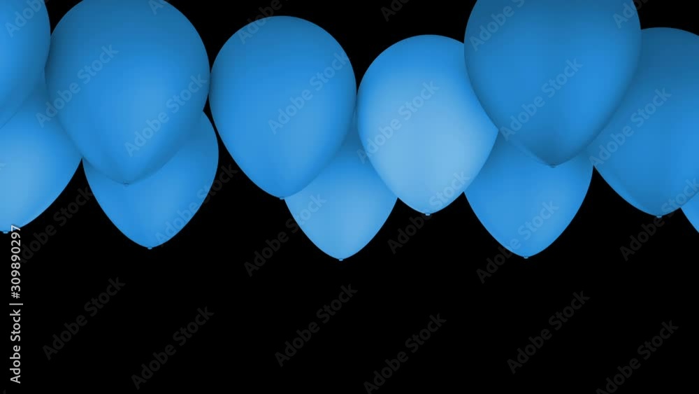 3D Balloon Animation, Moving Balloons for Celebrations. Realistic and ...