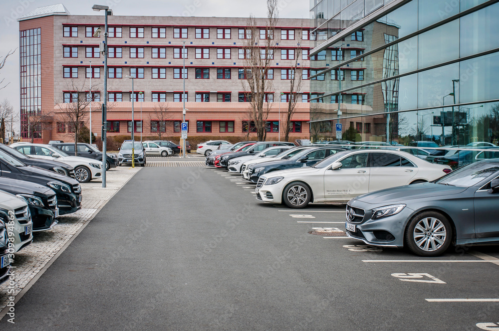 PRAGUE, THE CZECH REPUBLIC, 24.3.2018 - New luxury cars Mercedes Benz ...