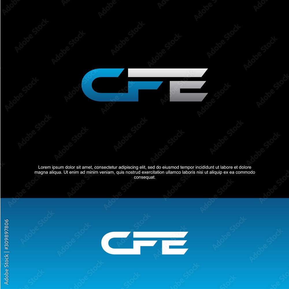 CFE initials for fitness companies, initial logos for the gym and cross ...