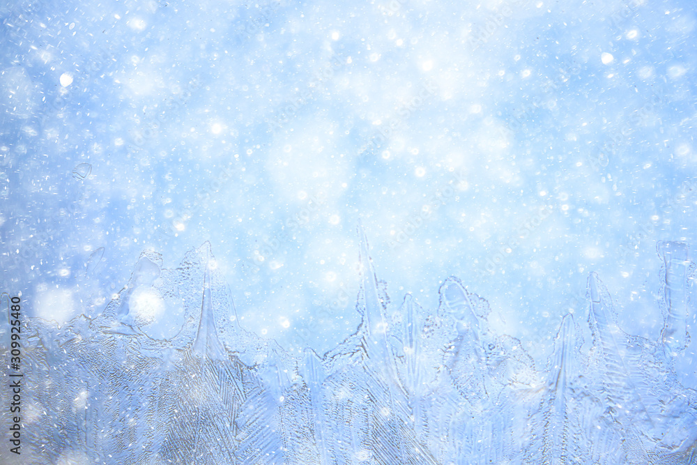 snow ice background, abstract winter seasonal background, white ...