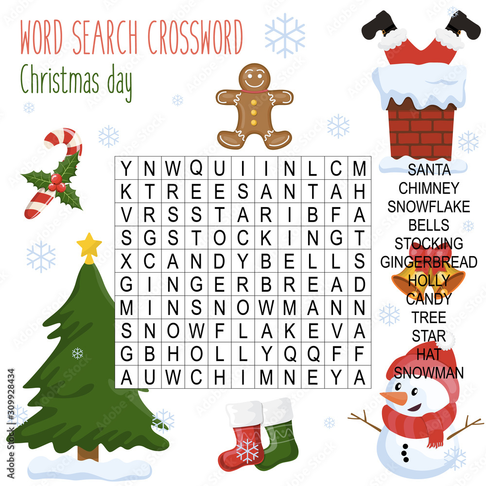 Easy Christmas Crossword Puzzles Printable