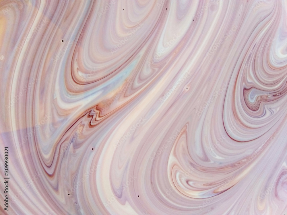 Beautiful patterns when mixing paints of different colors. Stock Photo ...