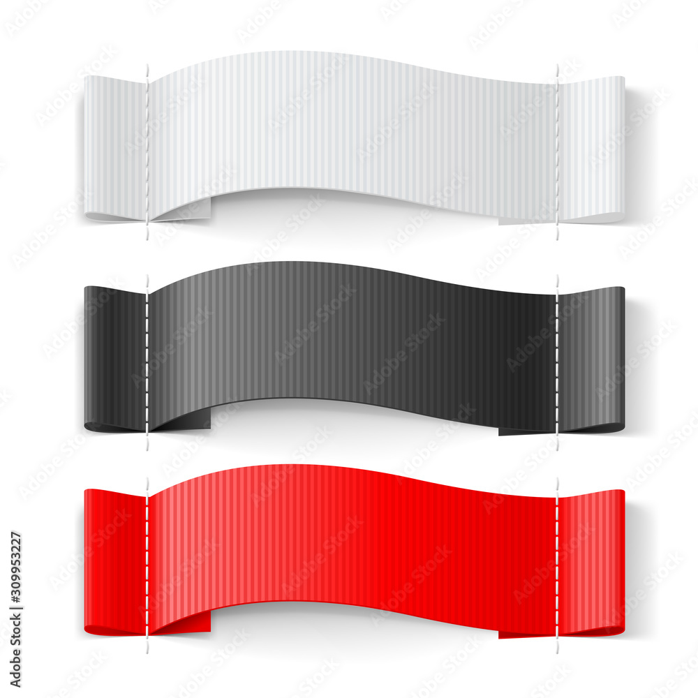 White, Black and Red Clothing Label on White Background. Clothing ...