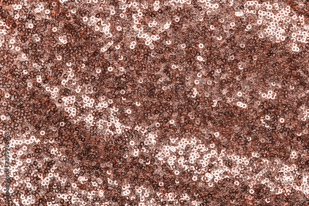 Sparkling rose gold sequins textile background. Stock Photo | Adobe Stock