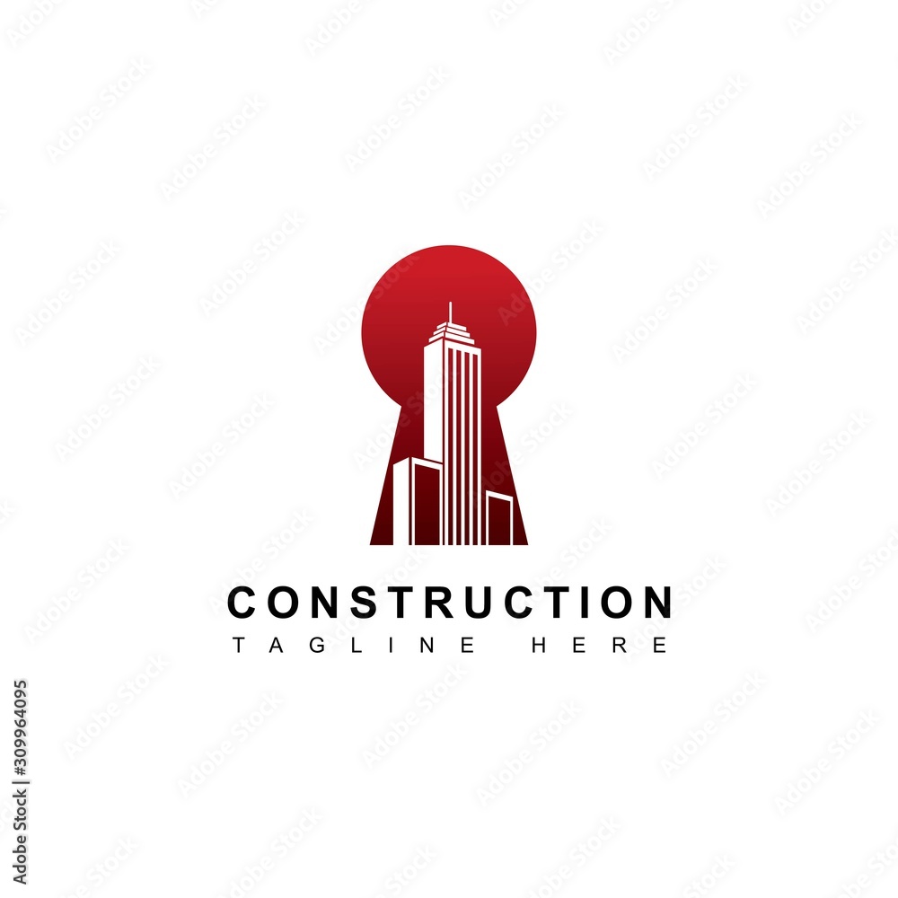 Building icon logo design vector template.Property security logo design ...