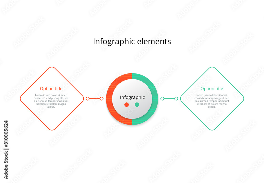 2 Step Infographic Layout Stock Template | Adobe Stock