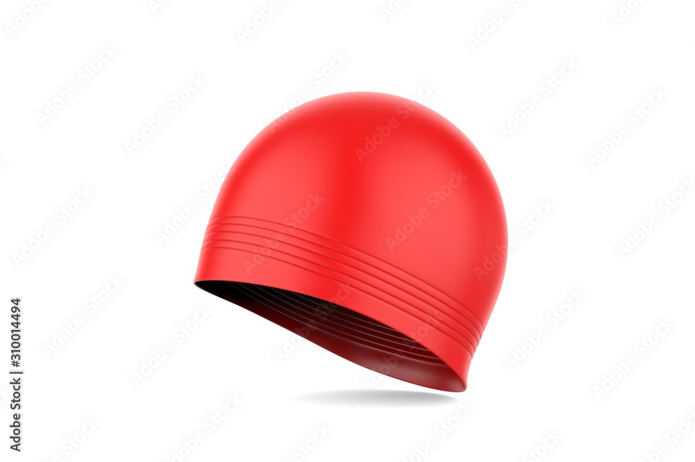 Blank swim cap for branding and mock up, 3d render illustration. Stock ...