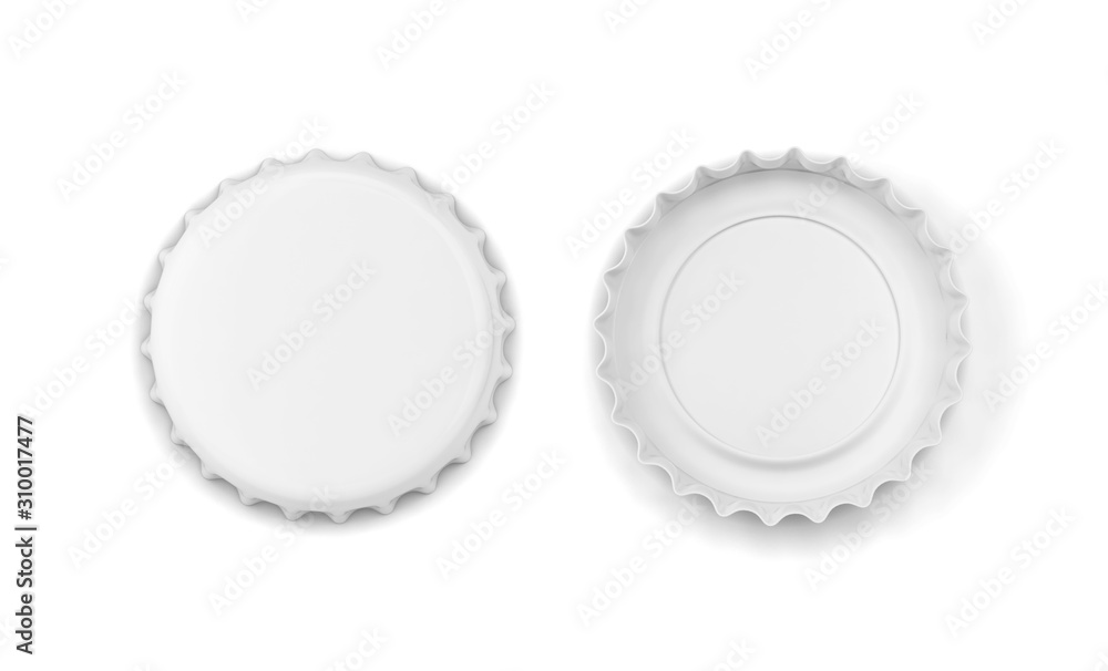 Blank bottle cap mockup Stock Illustration | Adobe Stock