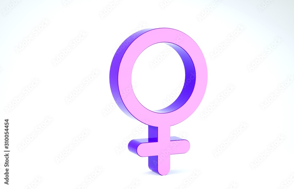 Female Gender Symbol 3d