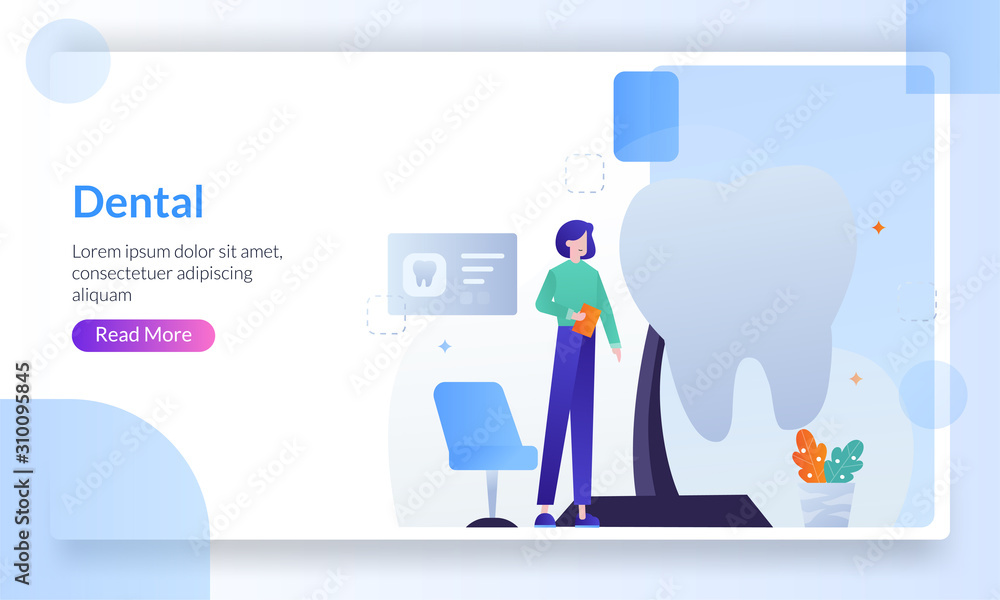 Dental care concept, white healthy tooth, dentist check up ...