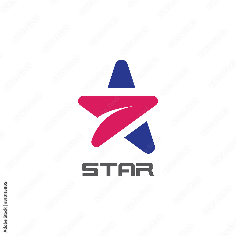 Vetor de Corporate business star logo vector icon concept illustration ...