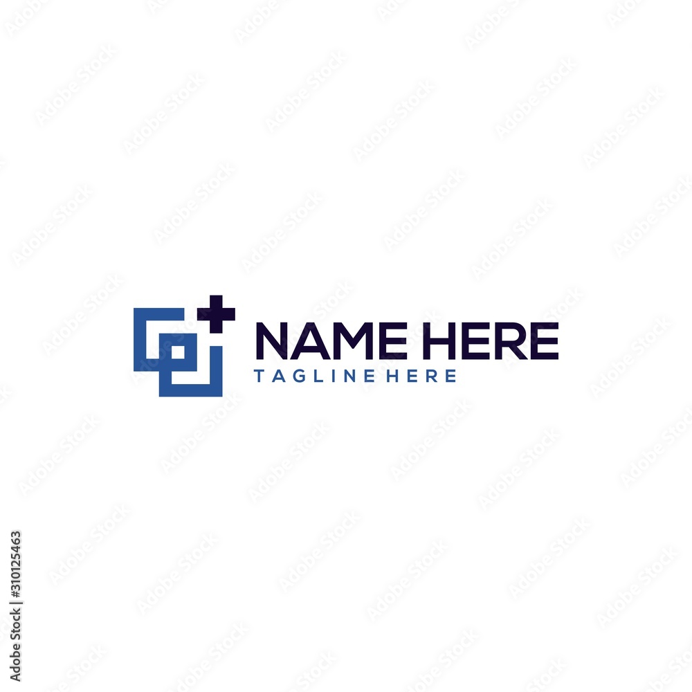 p medical logo health Stock Vector | Adobe Stock