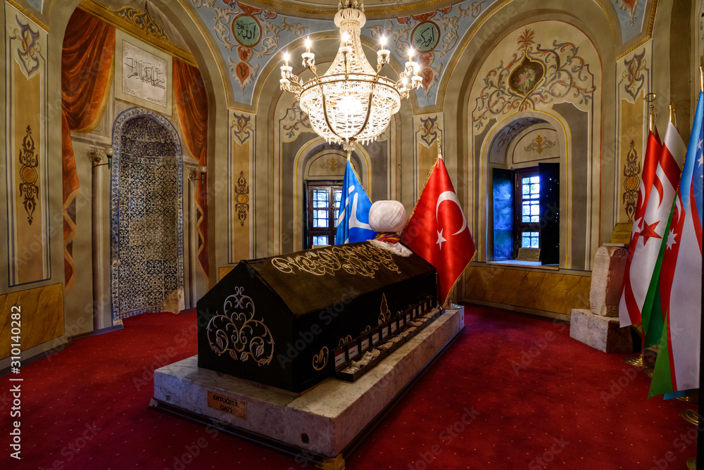 Tomb Of Ertugrul Gazi, Father Of The Ottoman Empire in Sogut, Turkey ...