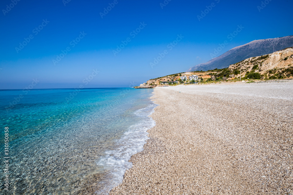 Dhermi Beach - Dhermi, Himarë, Vlore, Albania Stock Photo | Adobe Stock