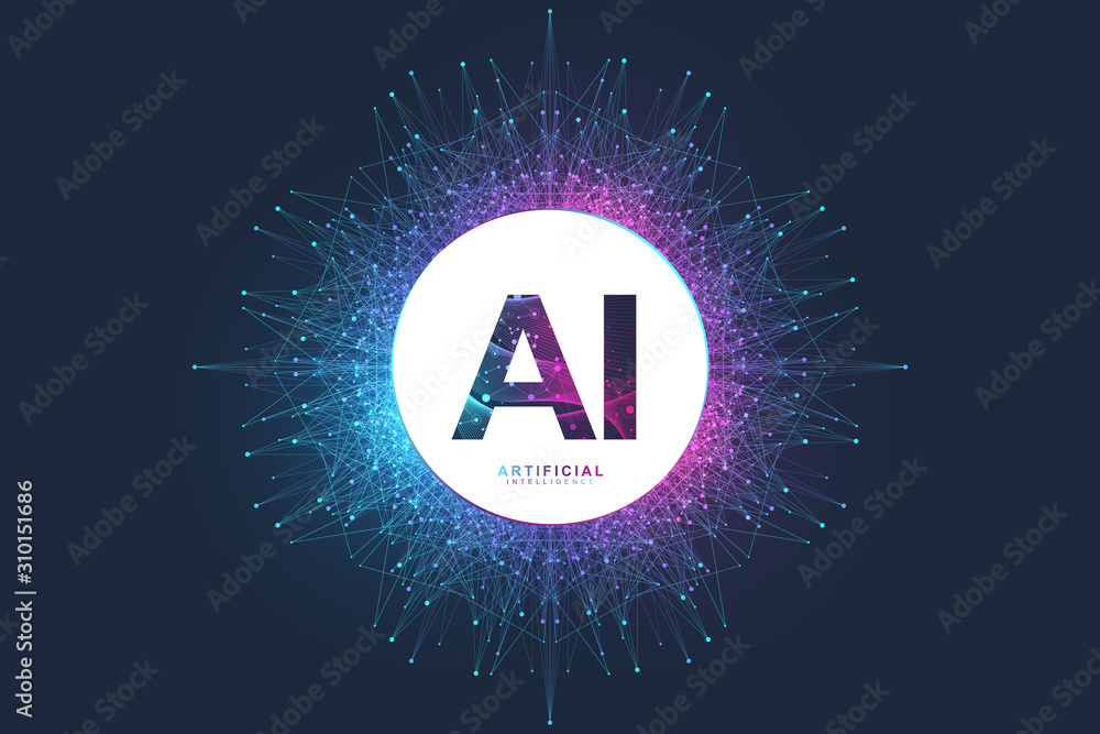 Artificial Intelligence Logo. Artificial Intelligence and Machine ...