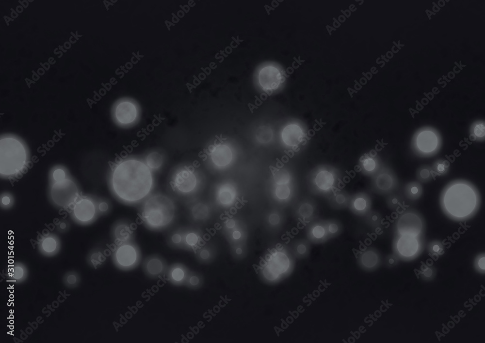 Black and white particles in black. Background for design Stock ...