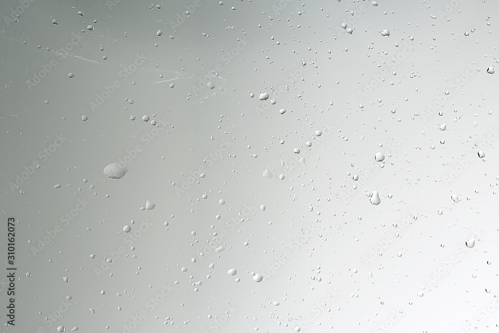 wet glass background condensate / abstract rain, drops texture on ...