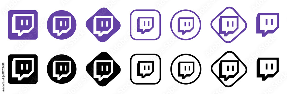 twitch vector logo. twitch vector icon.twitch editorial realistic logo ... twitch vector logo. twitch vector icon.twitch editorial realistic logo ...