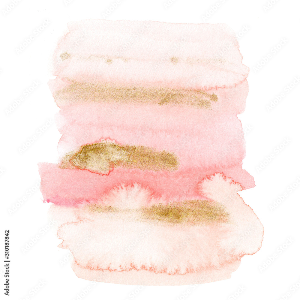 Hand painted blush watercolor background Stock Illustration | Adobe Stock