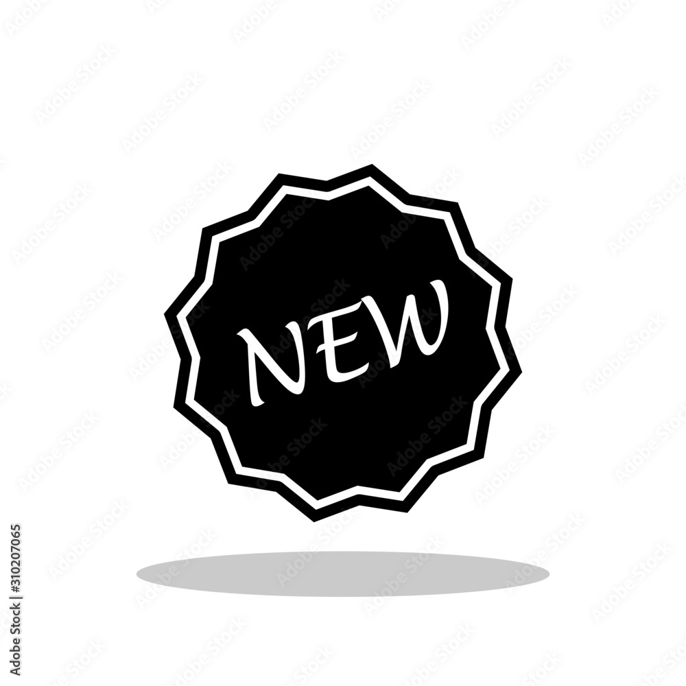 New feature icon in flat style. New product symbol for your web site ...