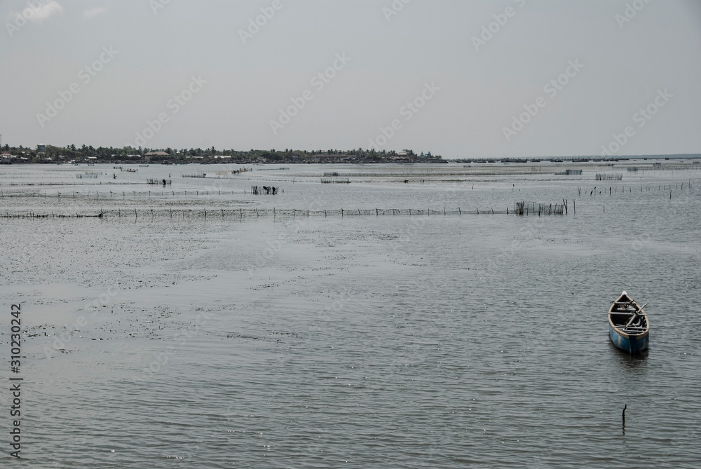 Fishermen boat in a beautiful landschap in jaffna in Sri lanka Stock Photo | Adobe Stock