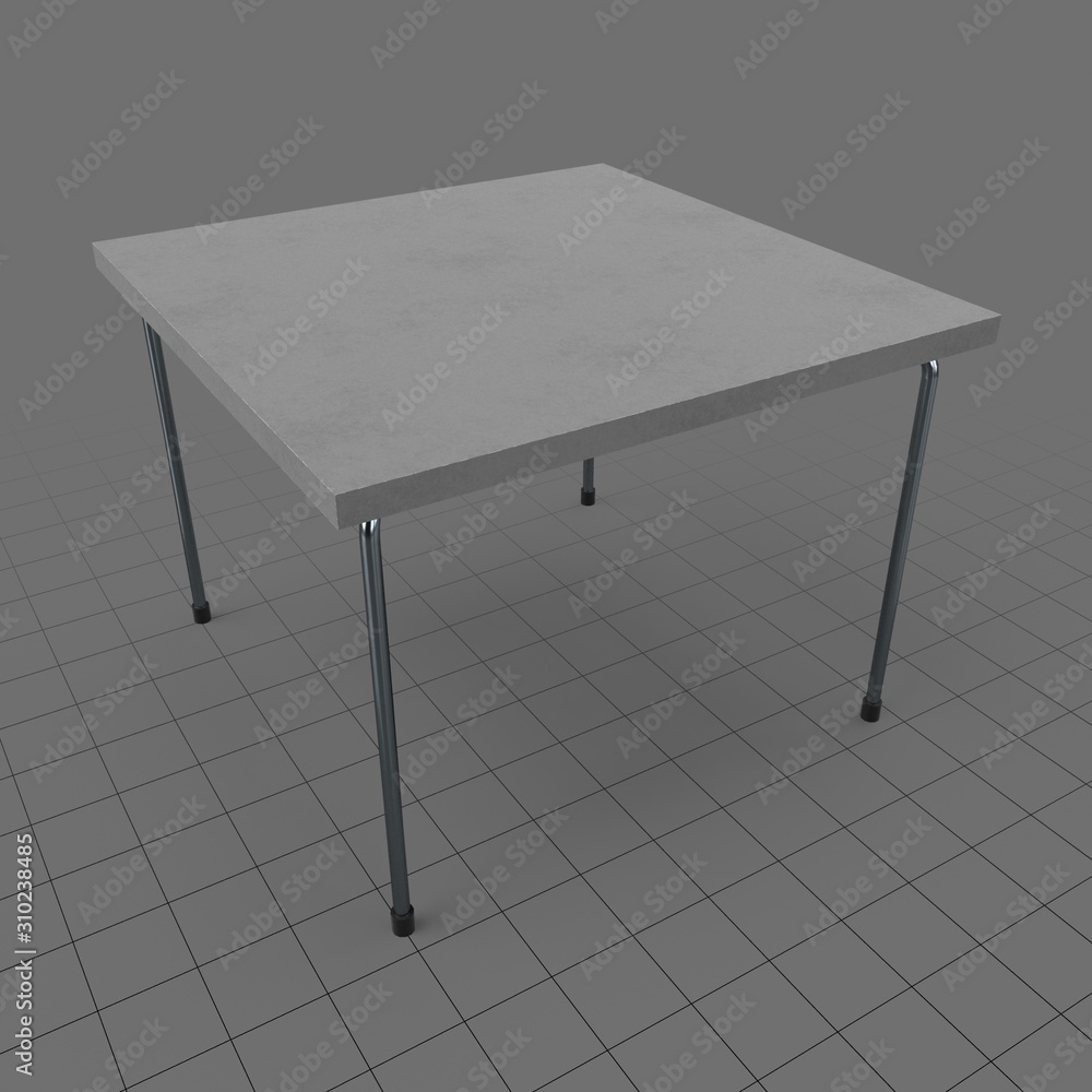 Dining table Stock 3D asset | Adobe Stock