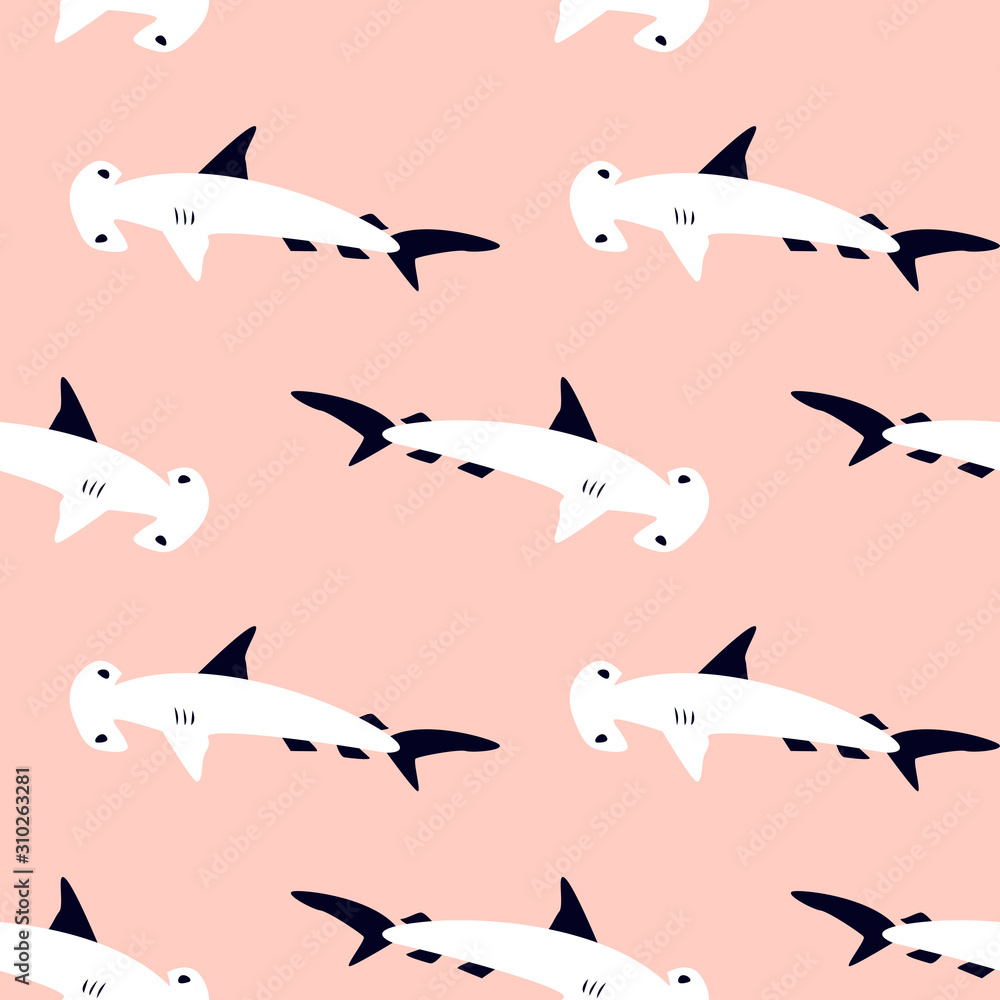 Cute Hammerhead Shark Cartoon