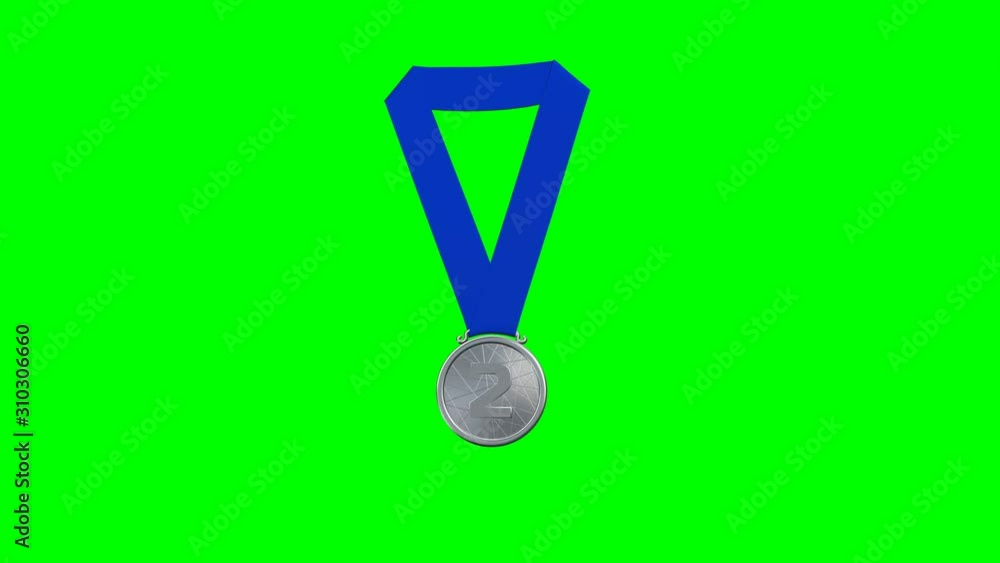 Video „Gold, silver and bronze medals award ceremony isolated on green ...
