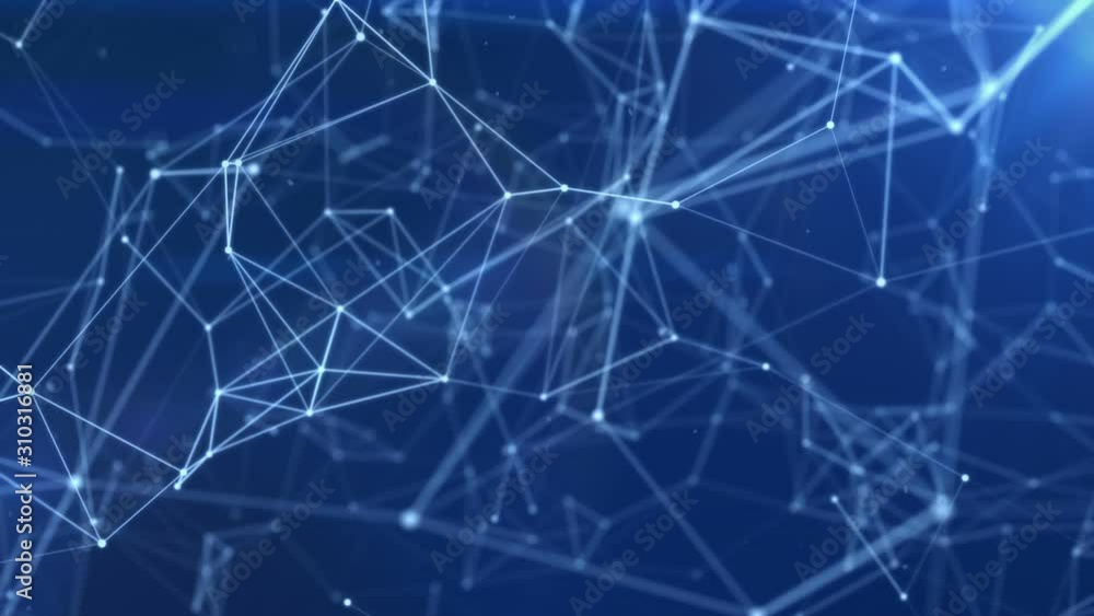 3D plexus lines on the blue background Stock-Video | Adobe Stock