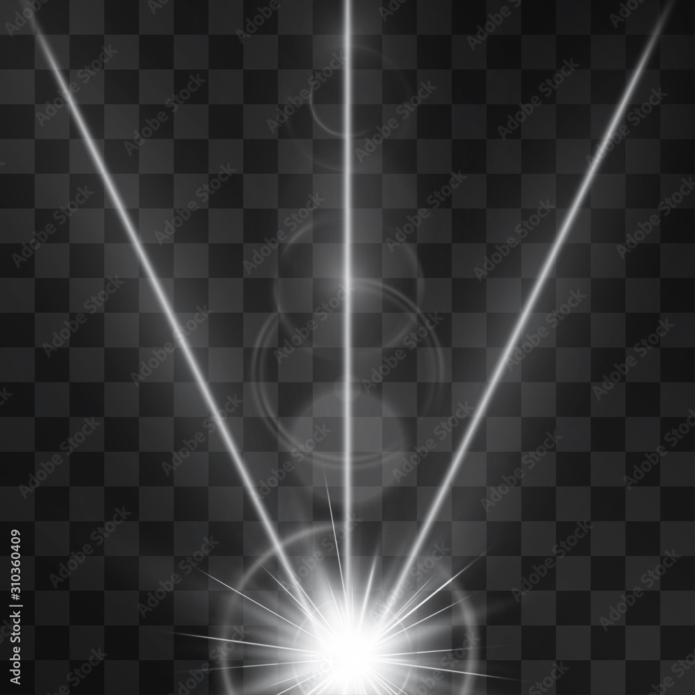 Laser Beam White Background