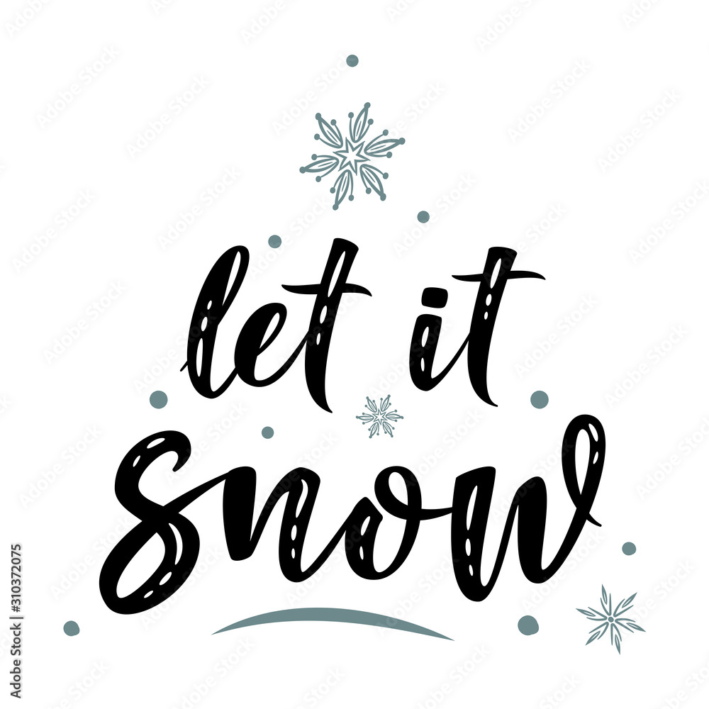 Let It Snow Printable Sign
