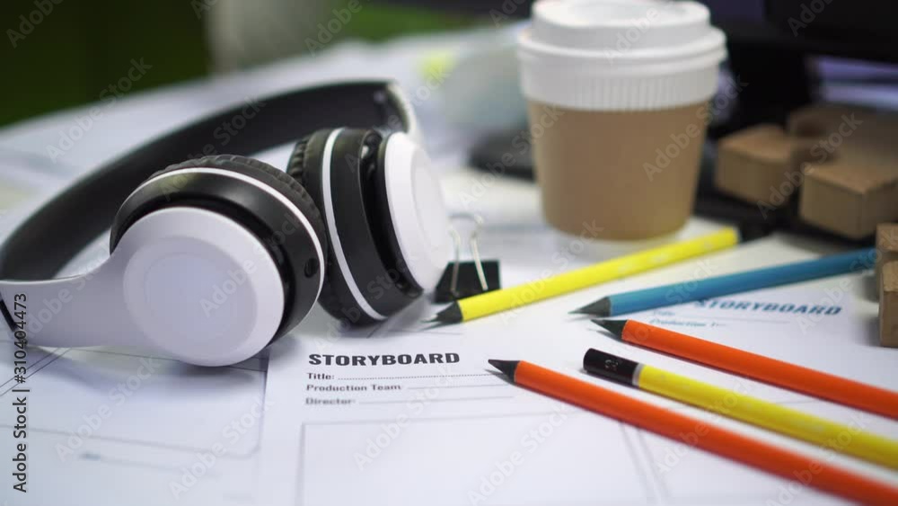 Storyboard Video for Pre-production on film movie concept, Color pencil ...