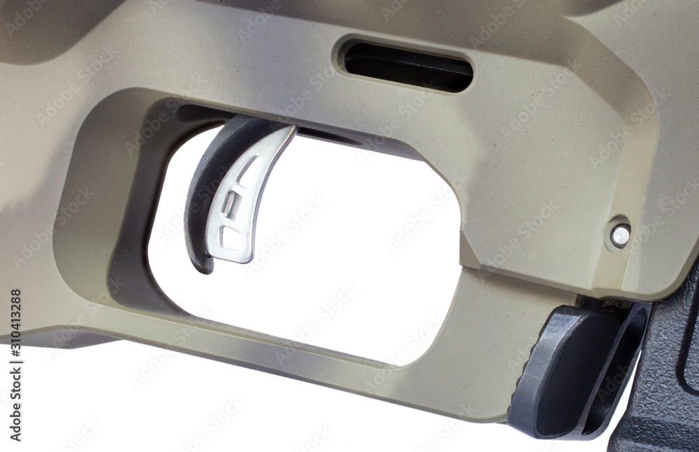 Two stage trigger on a bolt action rifle Stock Photo | Adobe Stock
